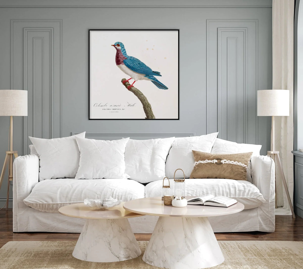 Affiche Colombe Azurée – French Touche